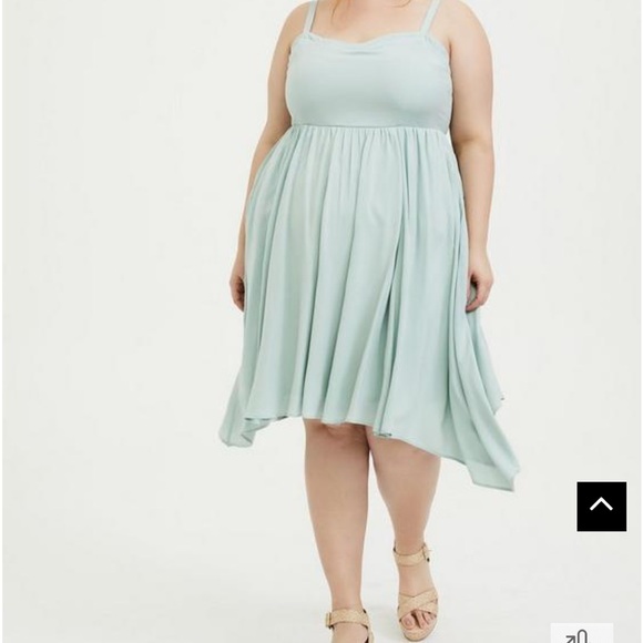 torrid | Dresses | Torrid Challis Tank Sharkbite Dress Nwt | Poshmark